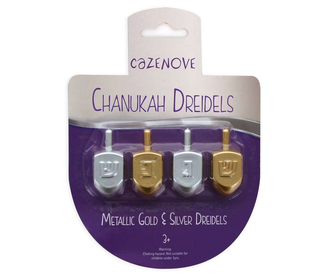 Chanukah Dreidels Set – Crystal, Silver, Gold, Black & White – Hanukkah ...