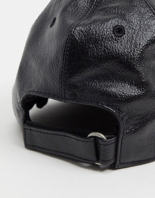 Leather Caps Baseball Caps Made Out of Genuine Leather With - Etsy