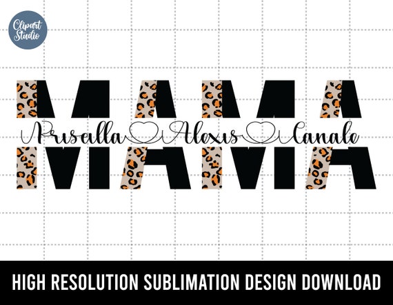 Customizable Mama PNG Templates Mama Gift Personalized | Etsy