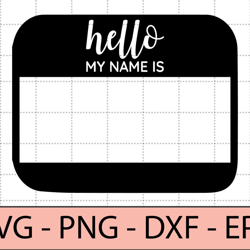 Hello Im Name Tag - Etsy
