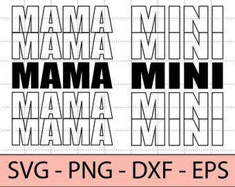 Mama's Mini Me SVG DXF EPS Png Files for Cutting - Etsy