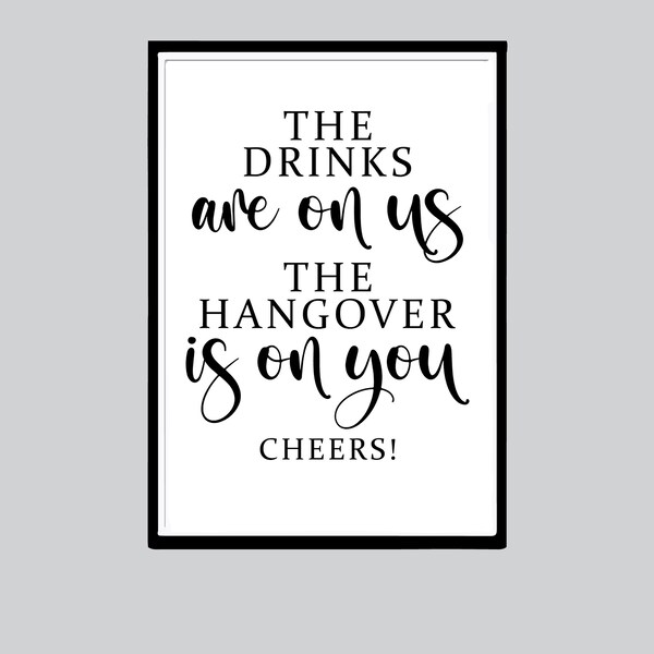 Open Bar Quote Sign - Etsy