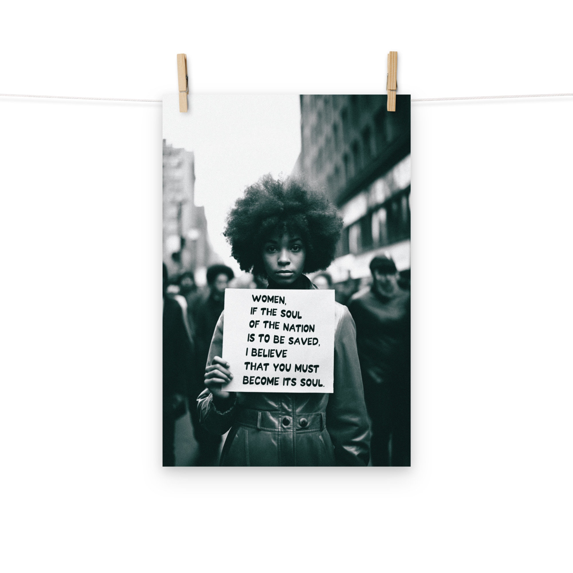 Beautiful Black Woman Civil Rights Protest Photography Vogue Photo ...