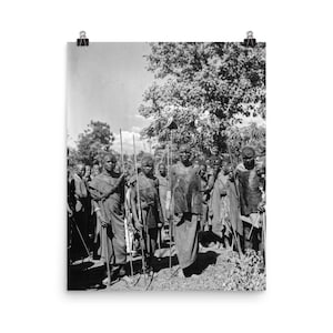 African Tribe Zulu Warriors 1900 Black and White Vintage Photography ...