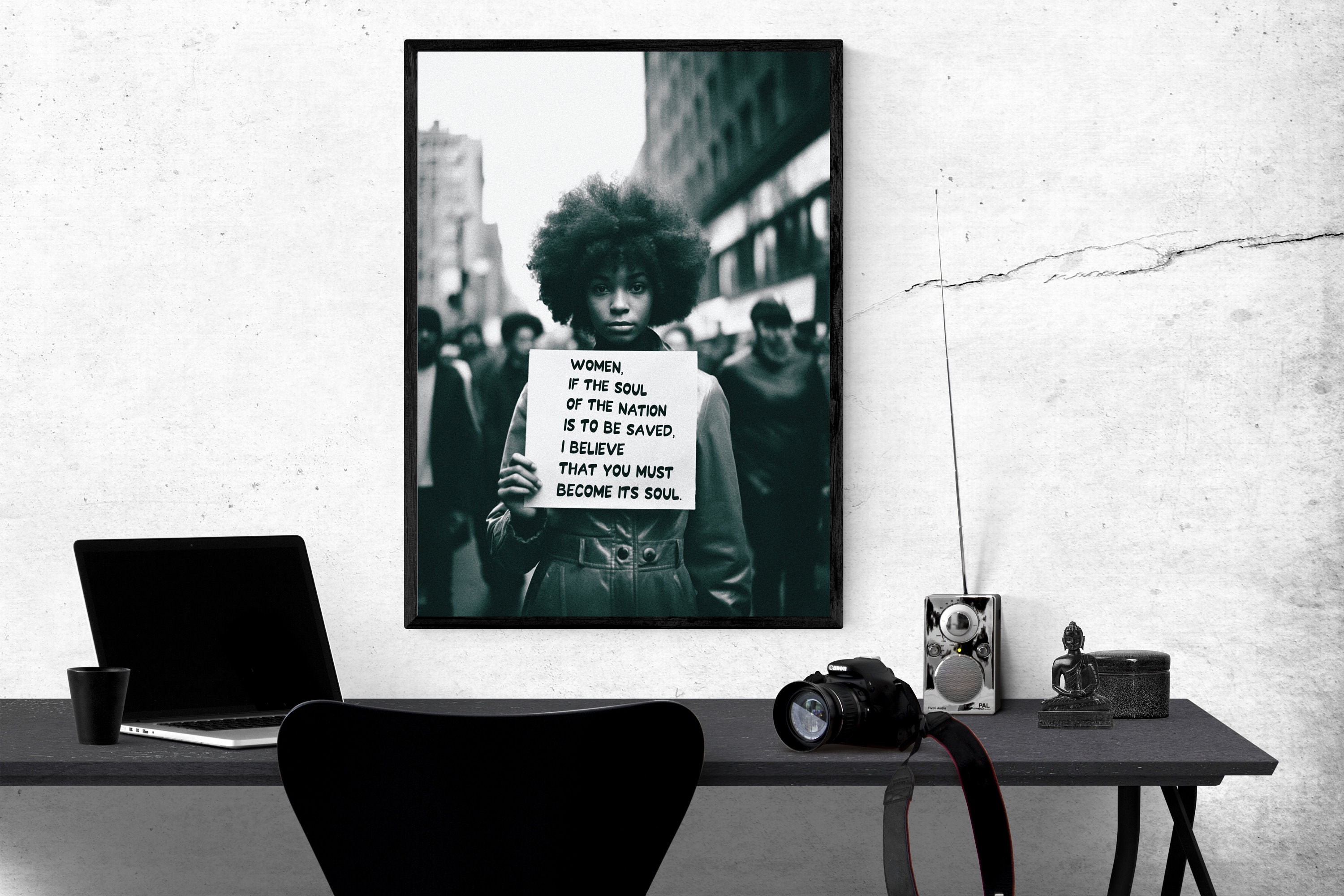 Beautiful Black Woman Civil Rights Protest Photography Vogue Photo ...