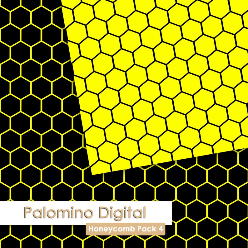 Neon Honeycomb Digital Paper Hexagon Digital Paper Neon - Etsy