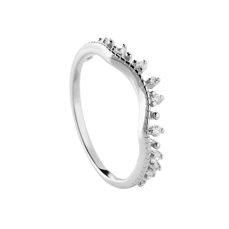 Sparkly CZ Ring Zirconia Shiny Ring Stacking Ring - Etsy
