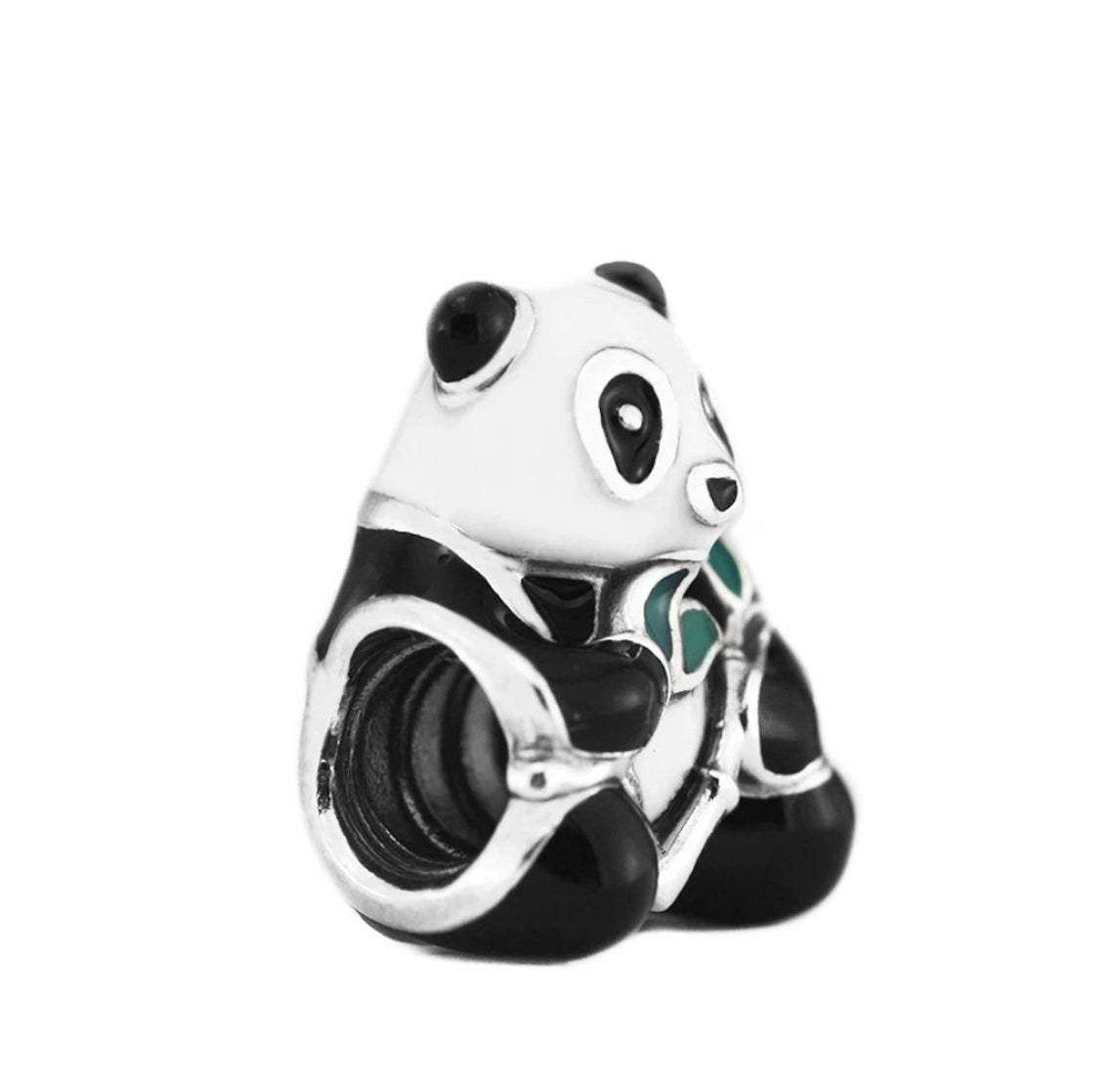 Panda Bear Charm Handmade 925 Sterling Silver Fits Pandora | Etsy