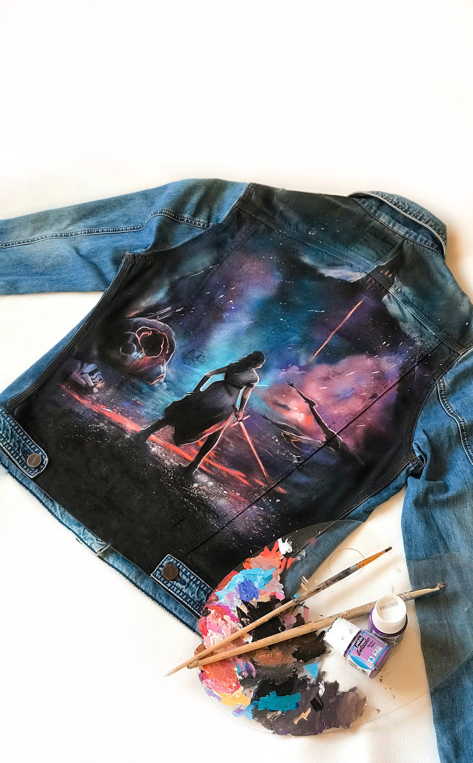 Custom Denim Jacket Custom Jean Jacket With Art Painted | Etsy