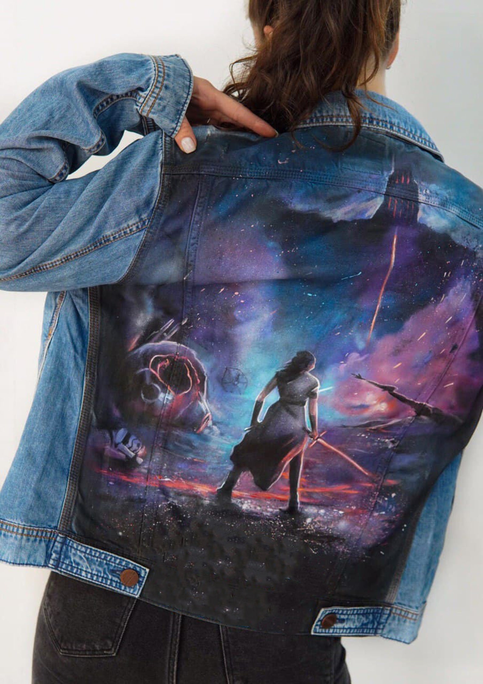 Custom Denim Jacket Custom Jean Jacket With Art Painted - Etsy