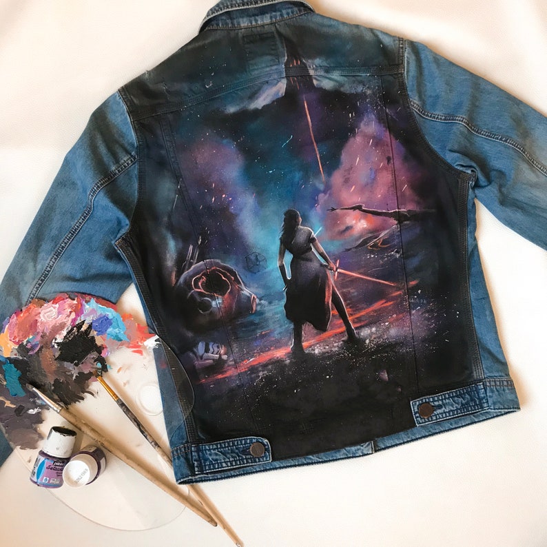 Custom Denim Jacket Custom Jean Jacket With Art Painted - Etsy