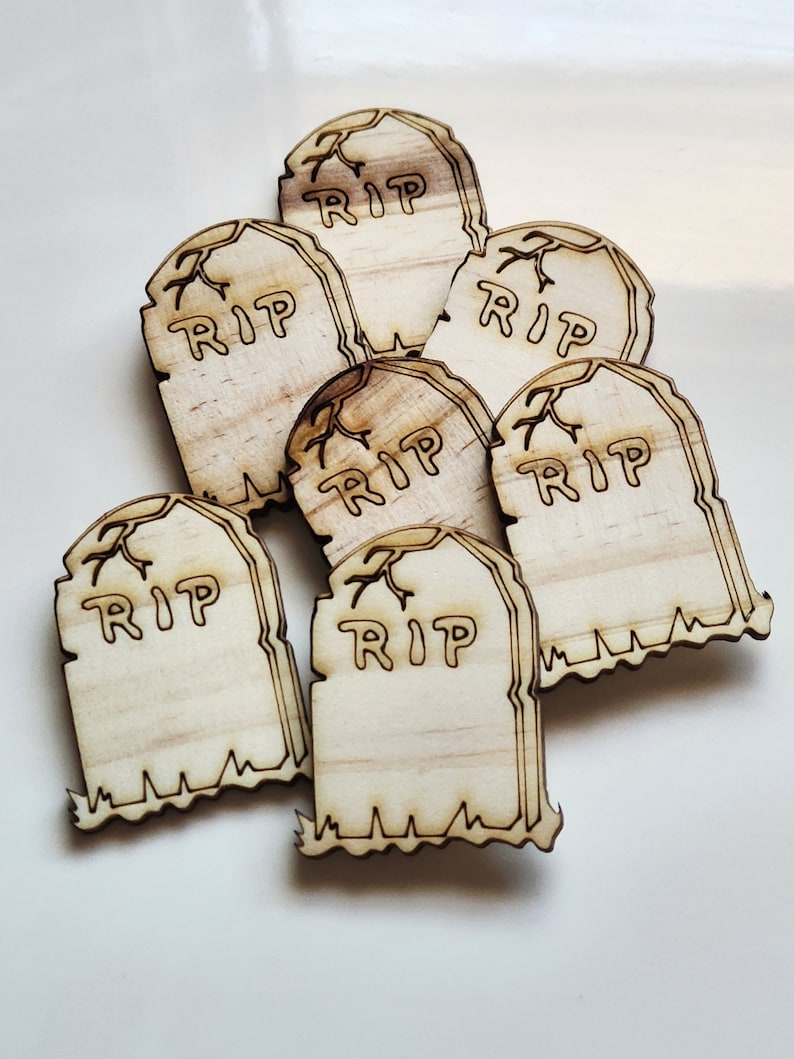 BULK 3mm Timber Ply Wood Laser Cut Headstone Gravestone Tombstone Grave ...