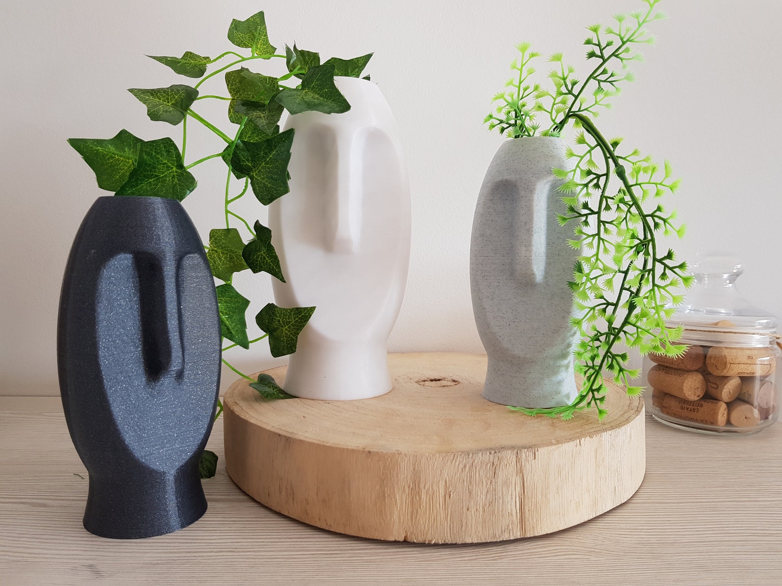 Moai Statue Planter Moai Flower Pot Face Decoration Face - Etsy