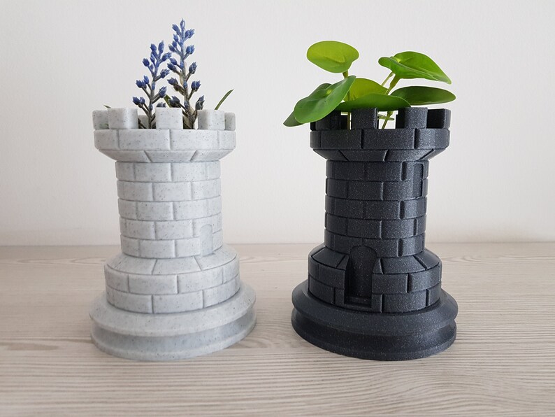 Chess Piece Pot Chess Game Tower Cactus and Succulents - Etsy