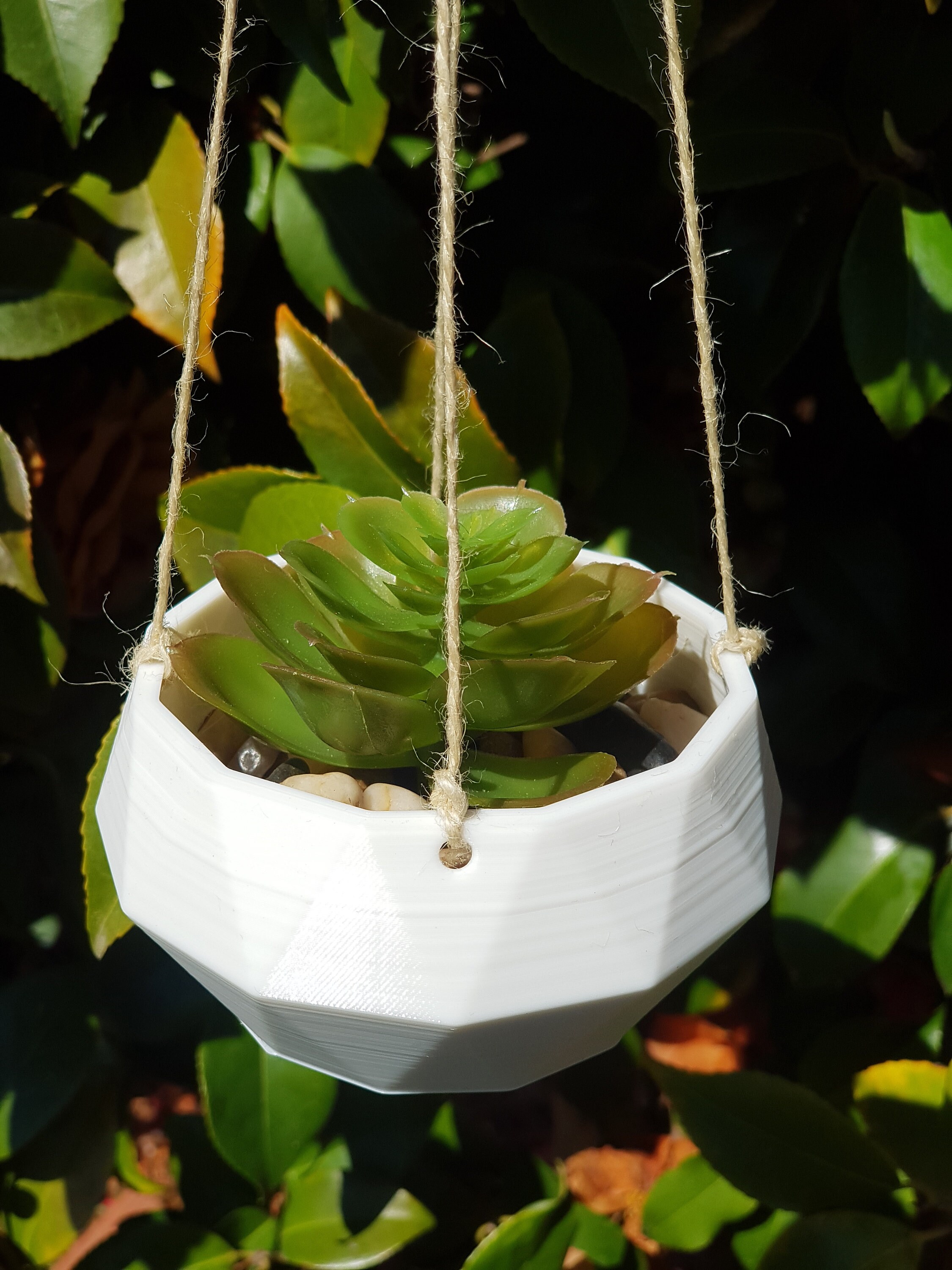 Geometric hanging pot hanging planter Indoor and outdoor | Etsy
