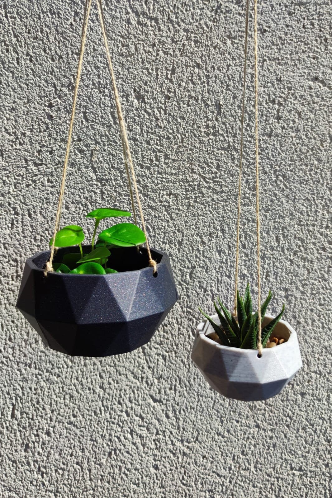 Geometric hanging pot hanging planter Indoor and outdoor | Etsy