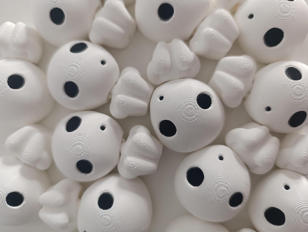 Kodama Keychain -3 Sizes - Various Colors - Yokai - Anime - Articulated ...