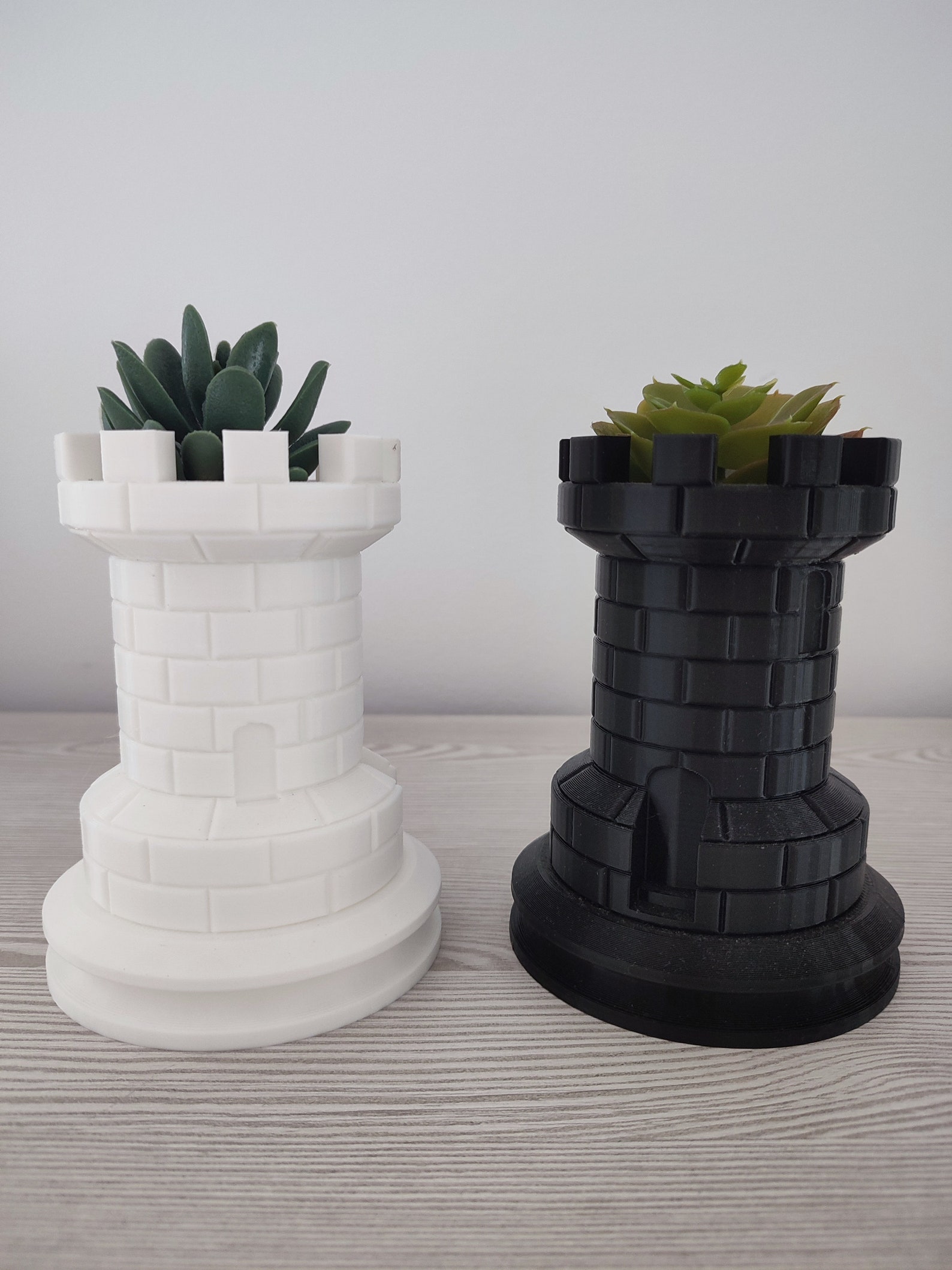 Chess Piece Pot Chess Game Tower Cactus and Succulents Indoor and ...