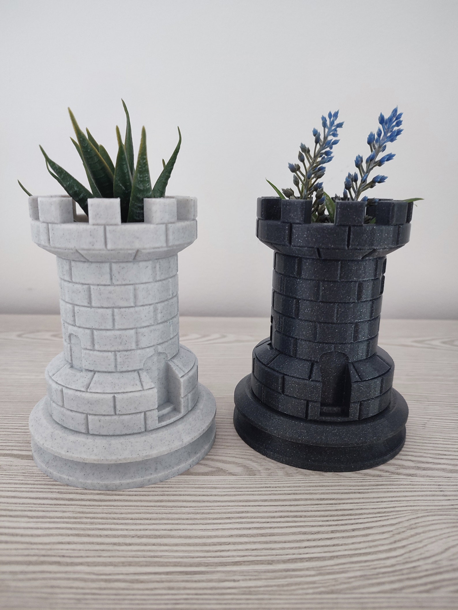 Chess Piece Pot Chess Game Tower Cactus and Succulents Indoor and ...