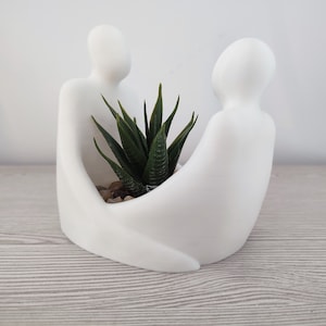Eternal Hug: Planter That Celebrates Love and Connection. Hugging ...