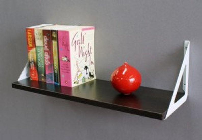 Tri Bookend Bracket White (each) - Etsy UK