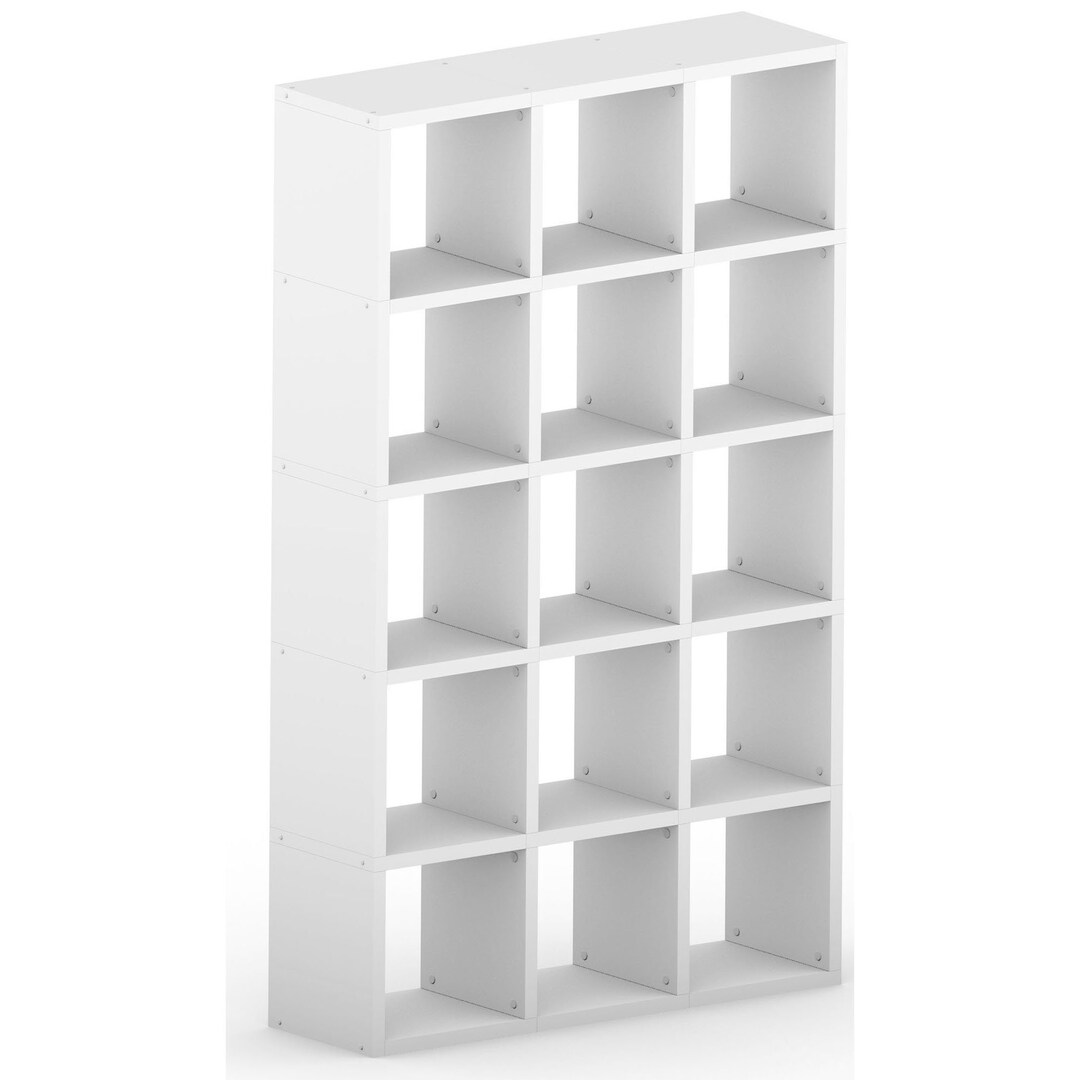 White Modular Cube 5x3 Vertical 1096l X 1808h X 328d - Etsy