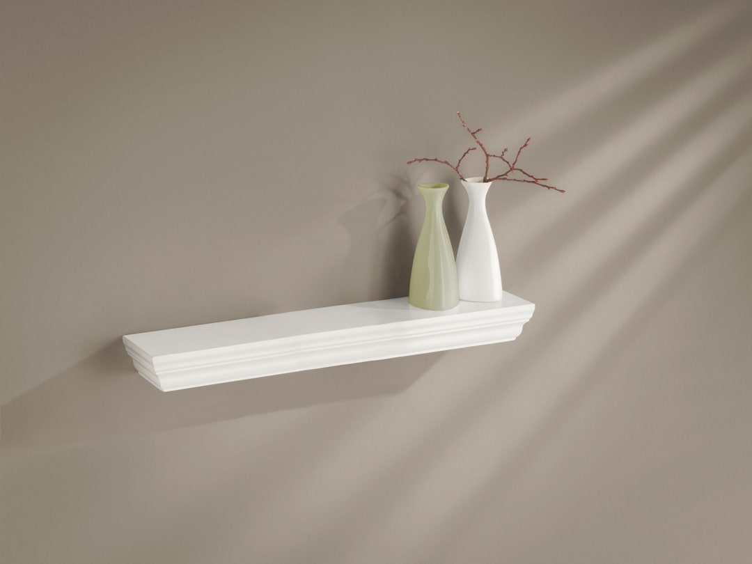 Profile Floating Shelf 900x200x45mm White - Etsy UK