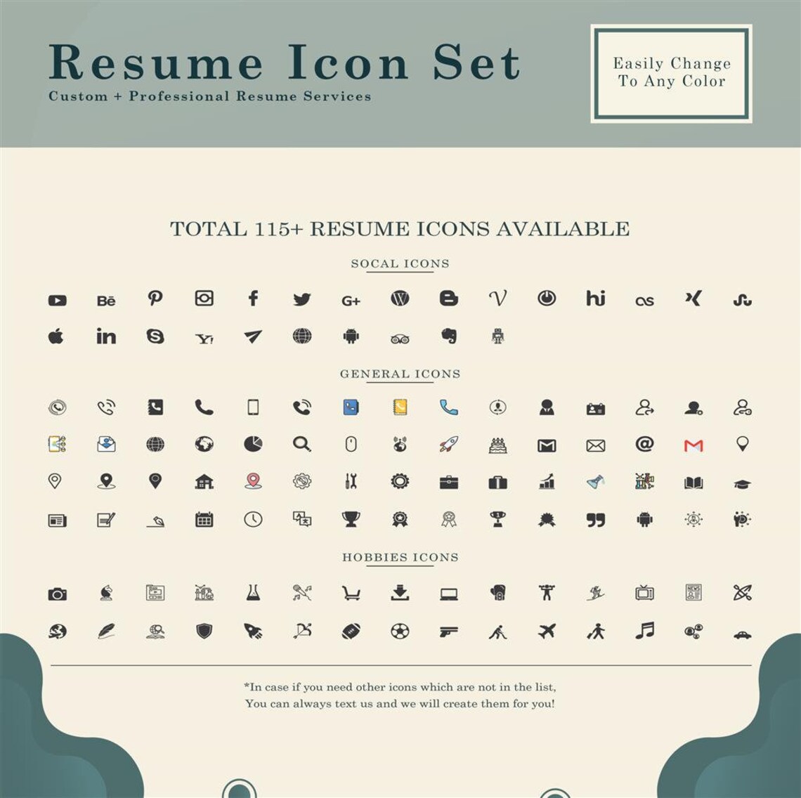 Modern Resume CV Template, , Matching Cover Letter Templates, Editable ...