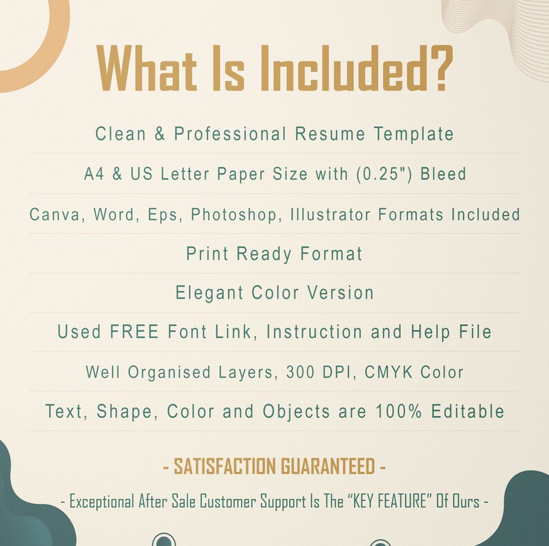 ATS Friendly Resume Template for Canva, Minimal Resume Templates for MS ...