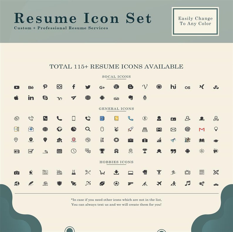 Resume Template CV Template Matching Cover Letter Minimal - Etsy