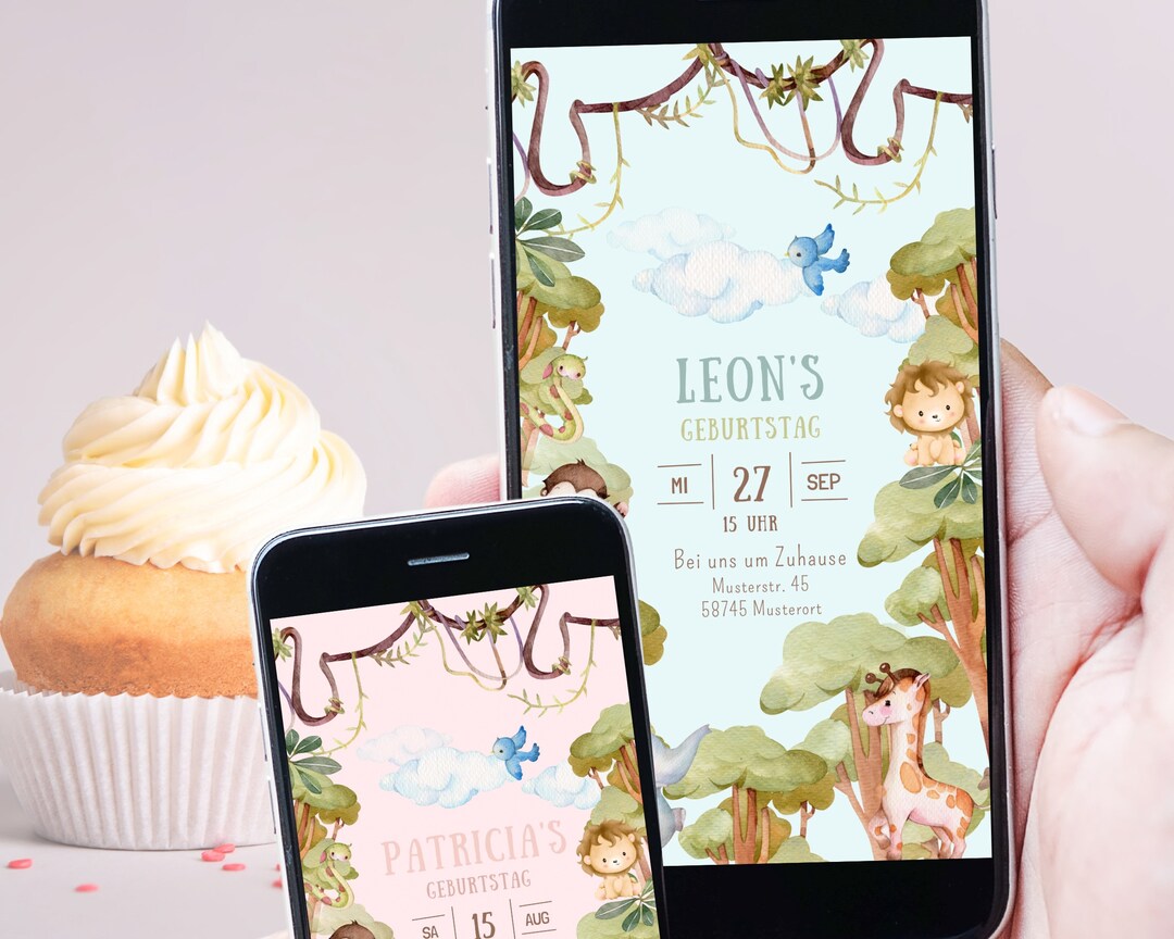 Digital Invitation Personalized Ecard Children's Birthday Party, Simply ...