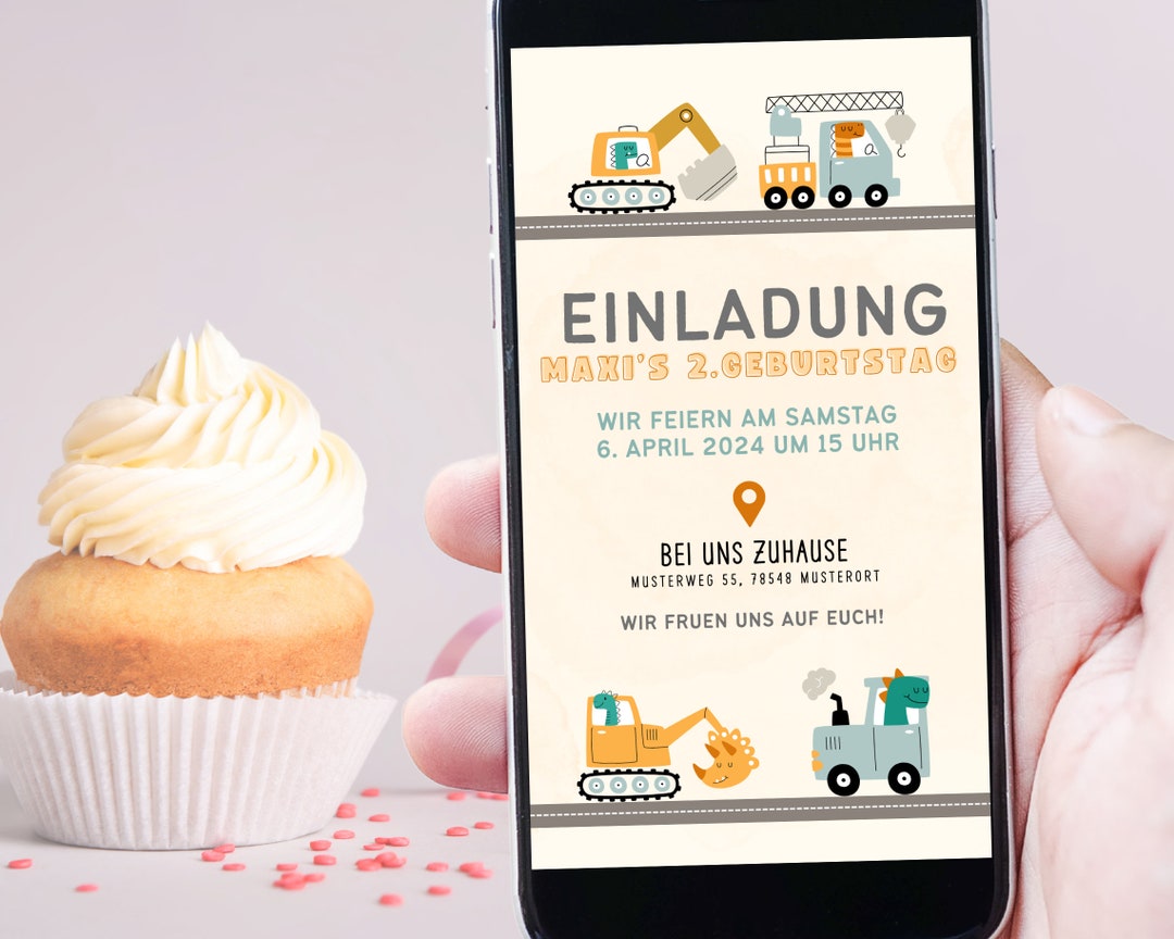 Digital Invitation Personalized Ecard Birthday, Easy to Send Quickly ...