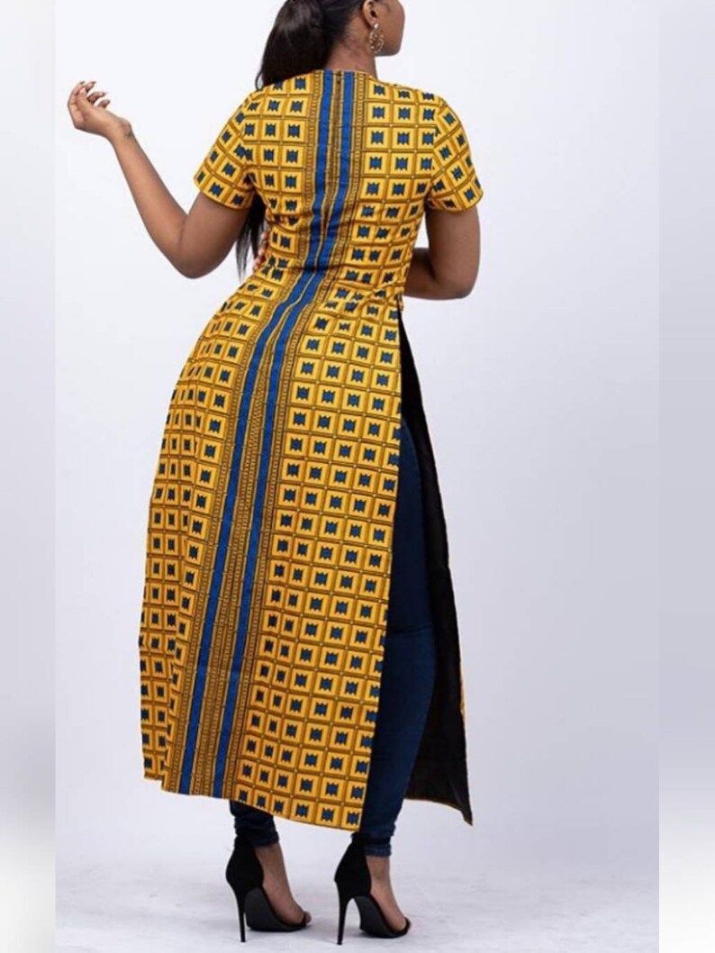 African Print Long Tops for Women - Etsy