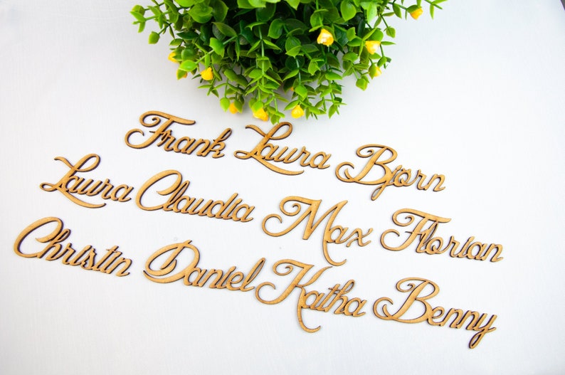 Personalized Wedding Place Name Place Setting Name Wedding - Etsy UK