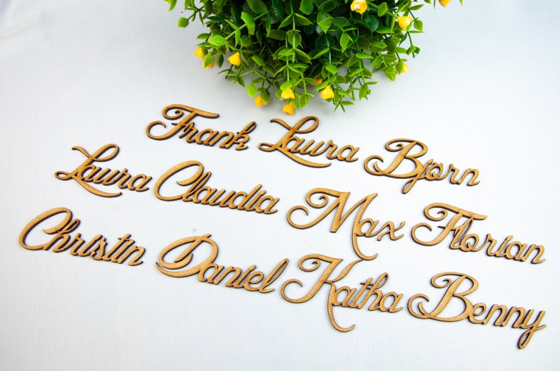 Personalized Wedding Place Name Place Setting Name Wedding - Etsy UK