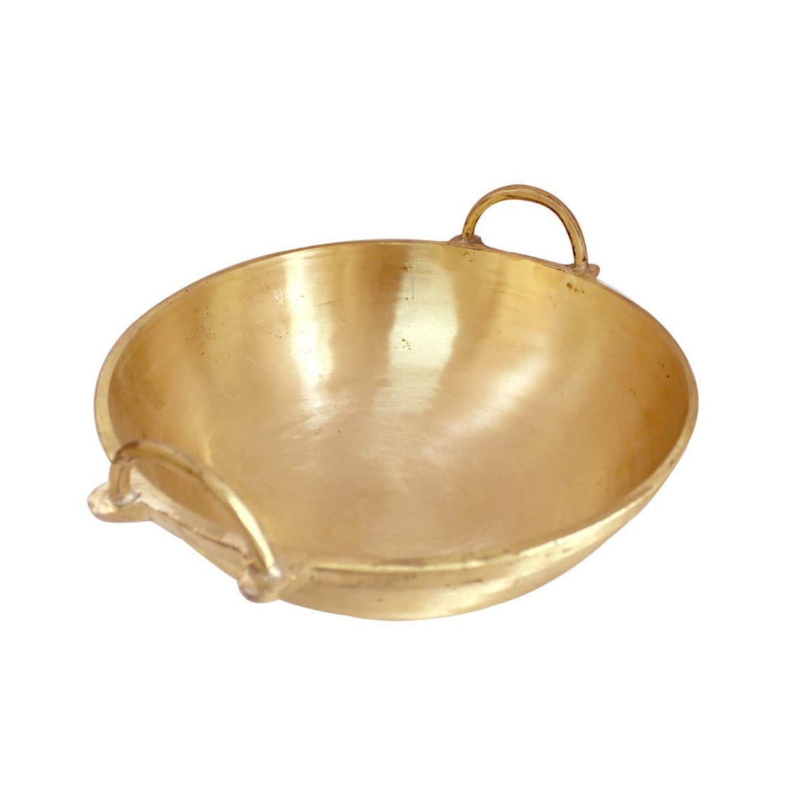 Pure Brass Kadai for Deep Frying / Cooking Utensils 2500ml | Etsy