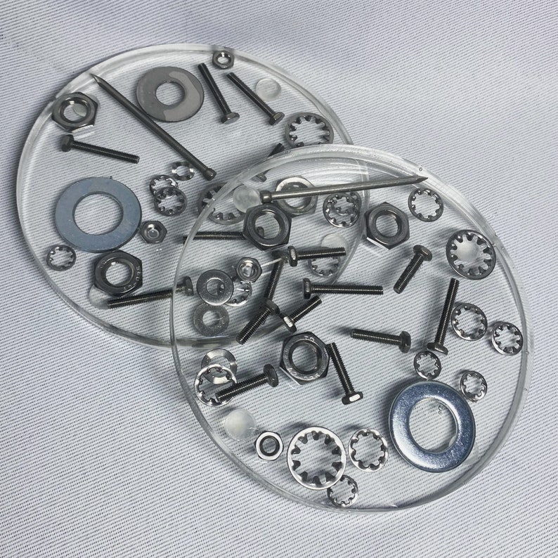 Nut and Bolt Coasters Housewarming Gift Novelty Coasters | Etsy UK