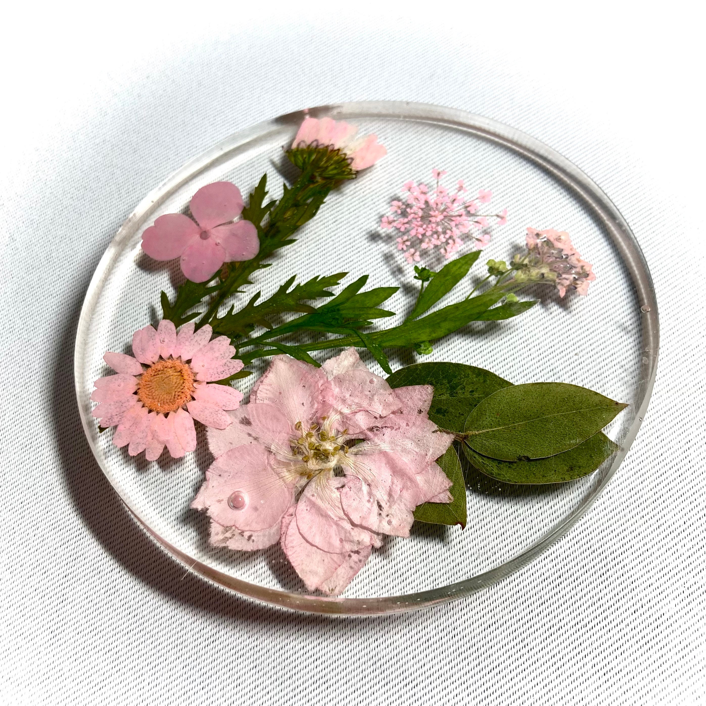 Purple Floral Handmade Resin Coasters Housewarming Gift July - Etsy UK