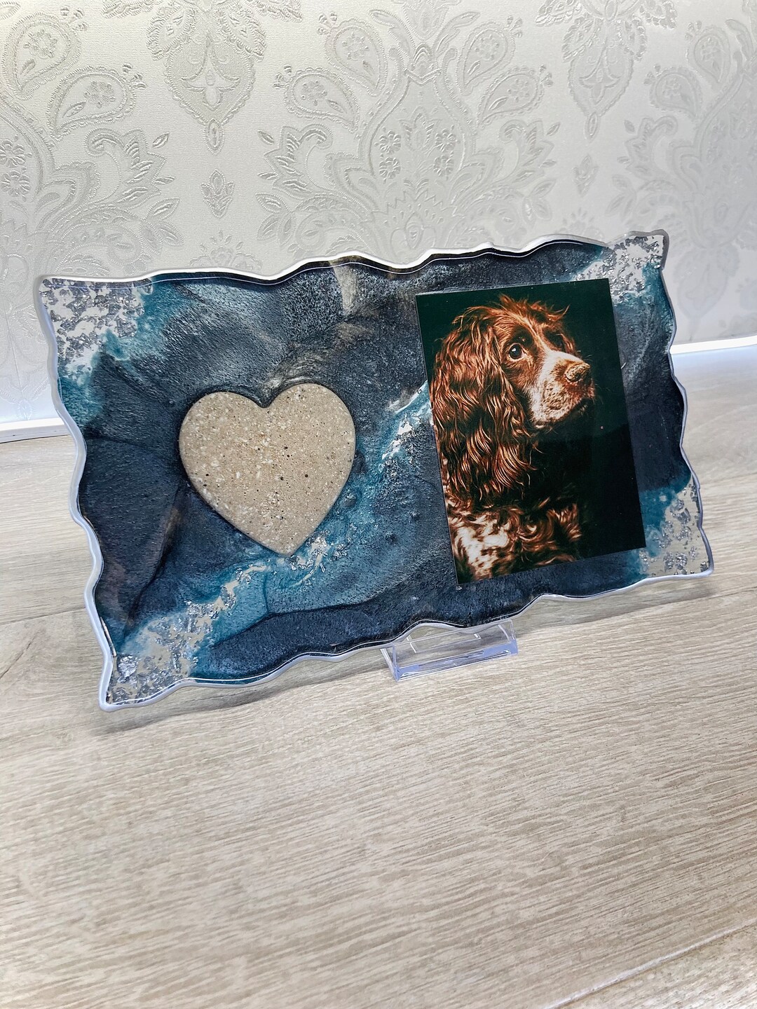 Geode-shaped Memorial Plaque | Customisable Colors, Ashes Urn ...