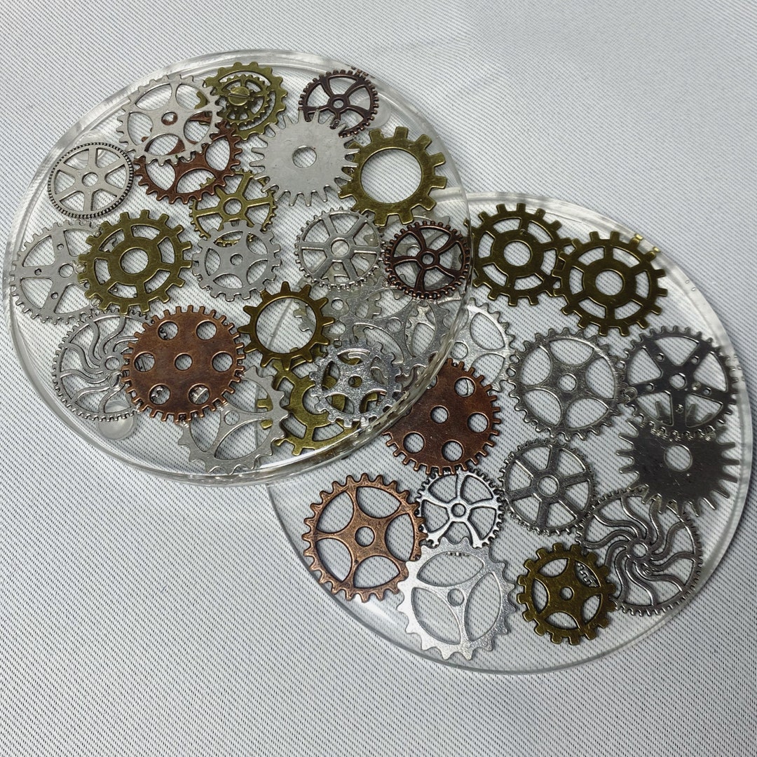 Steampunk Coasters, Housewarming Gift, Novelty Coasters, for Dad, Gift ...