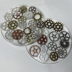 Steampunk Coasters, Housewarming Gift, Novelty Coasters, for Dad, Gift ...