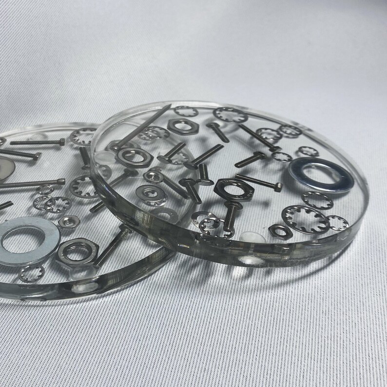 Nut and Bolt Coasters Housewarming Gift Novelty Coasters | Etsy UK