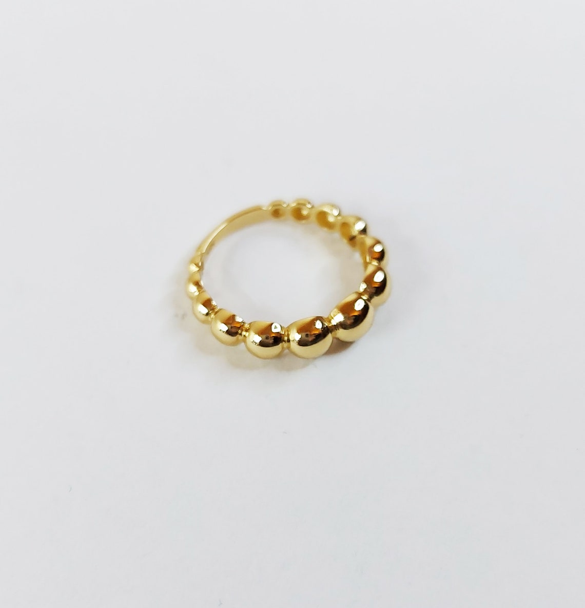 14K Solid Gold Ball Ring Gold Bubble Jewelry Multiball - Etsy