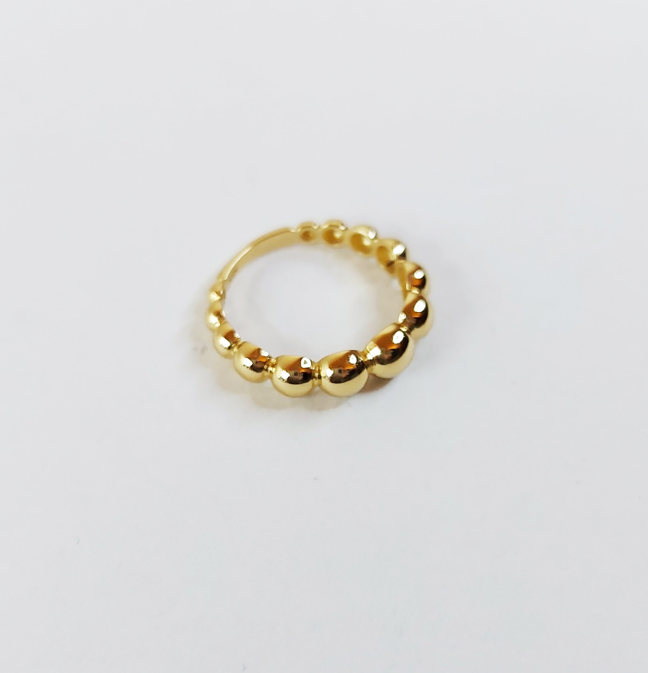 14K Solid Gold Ball Ring Gold Bubble Jewelry Multiball - Etsy