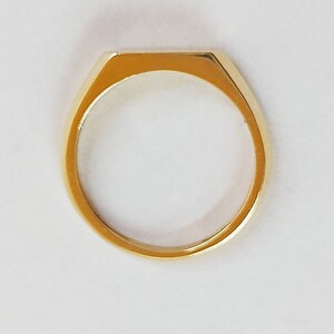 Handmade 14K Solid Gold Pinky Ring, Gold Signet Ring , Gift for Her ...