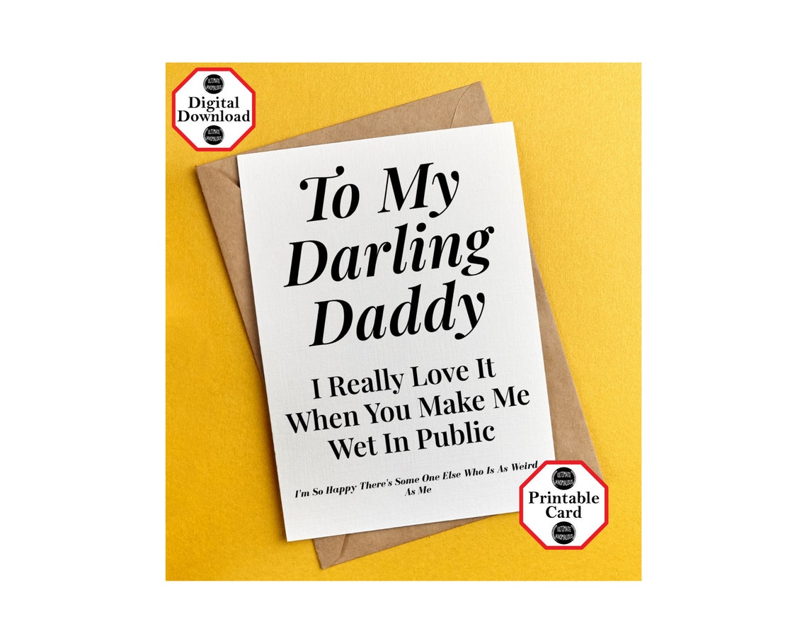 Ddlg Bdsm Printable Card To My Darling Daddy I Really Love It Etsy