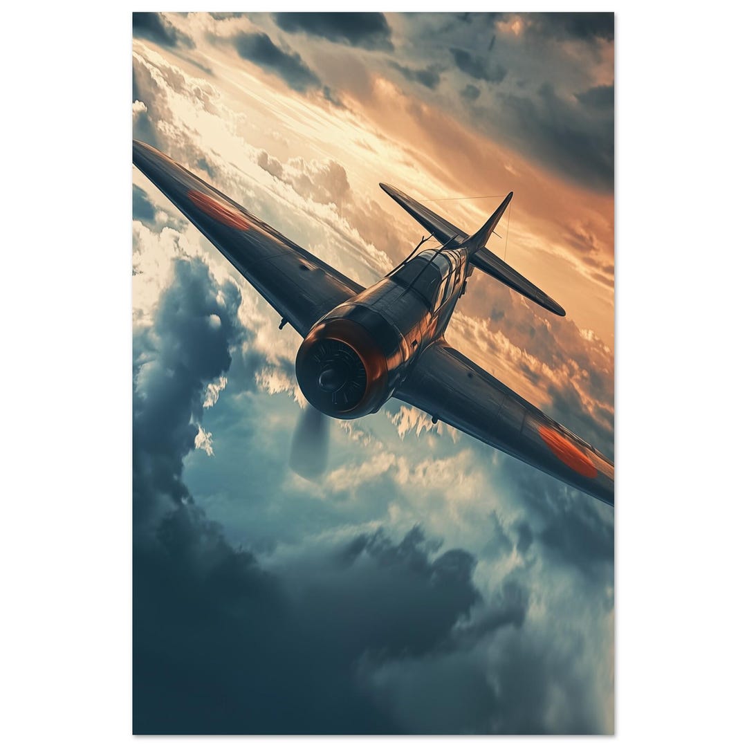 Warplane Metal Poster - Etsy
