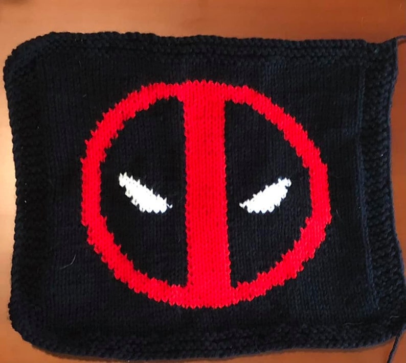 Deadpool Panel Digital Knitting Pattern - Etsy Australia