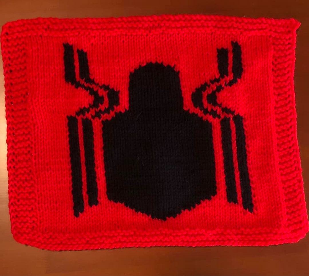 Spider-man Panel Digital Knitting Pattern - Etsy