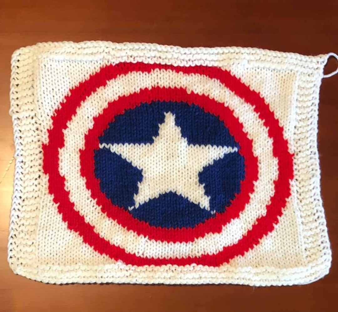 Captain America Panel Knit Pattern - Etsy